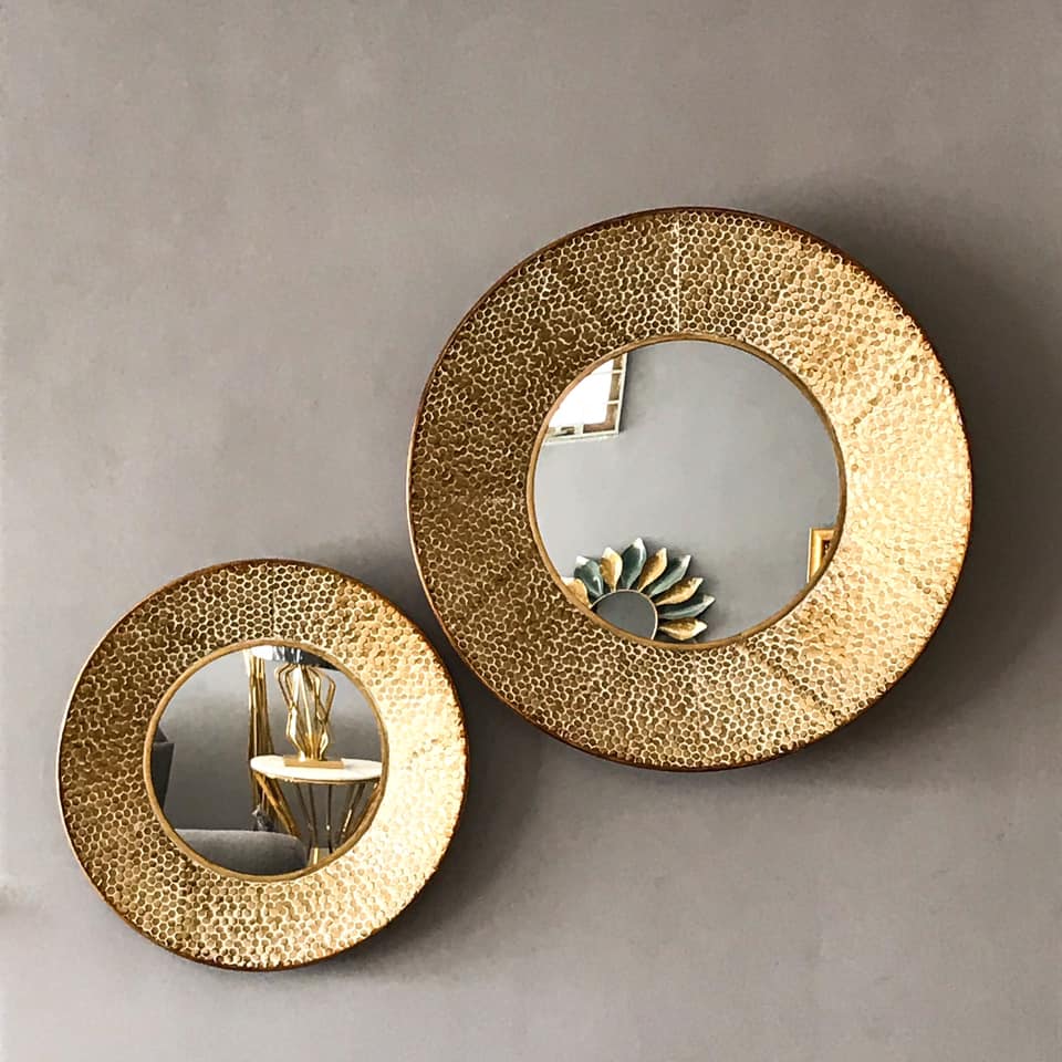 Wall Decorative Mirror Bee Nest Frame (Small) – Tekton Furnishers